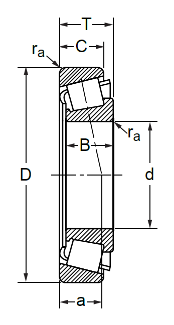 Купить конический роликовый подшипник 27307 (31307) по цене 332р. в ...